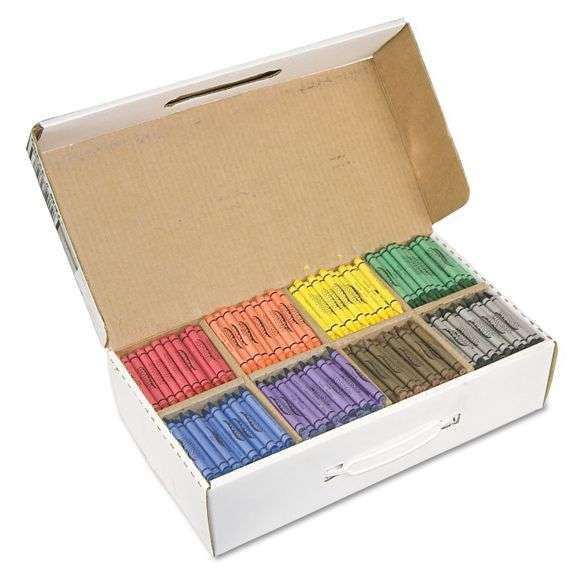 Carton Of 800 Crayons 8 Different Colors - Dutch Goat