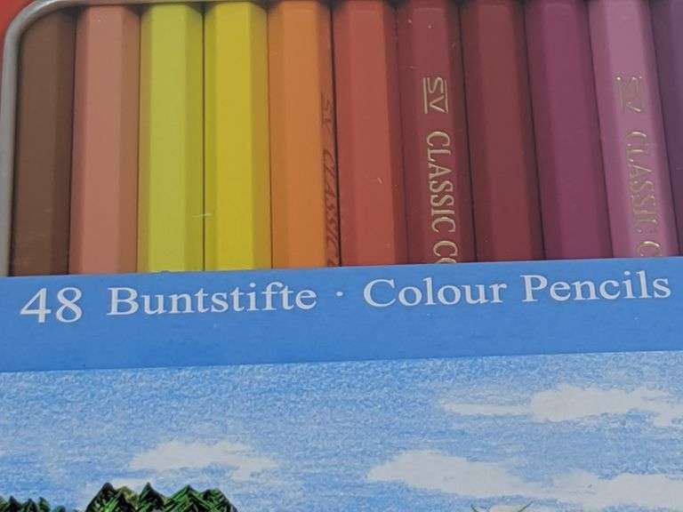 Faber-Castell 48 Colour Pencils - 1 Sharpener, 1 Eraser, and 2 Pencils ...