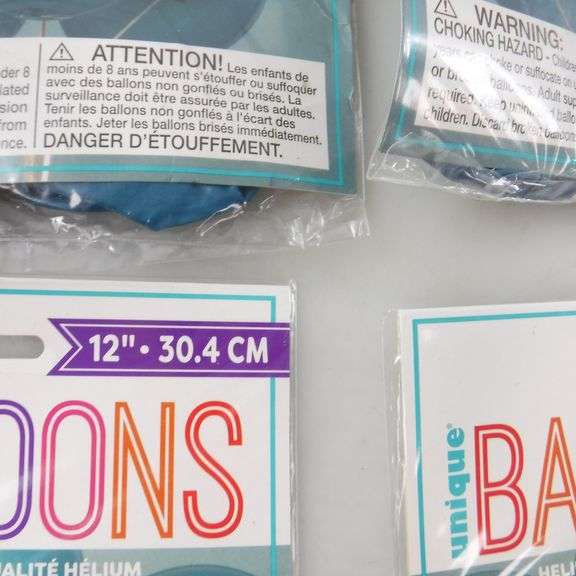 Lot Of 12 Packs Of 10 (120 Balloons Total): 321 Party Teal Balloons 12 ...