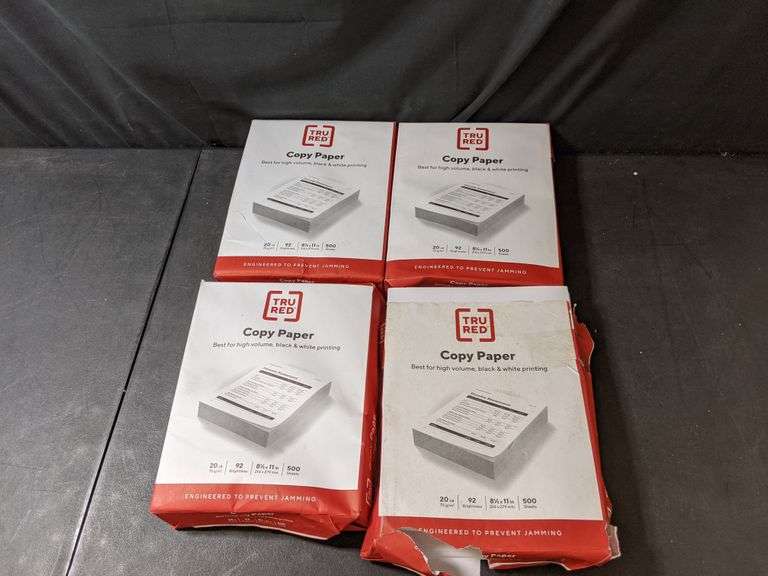Lot Of 4 - Tru Red Copy Paper (500 Sheets) - Dutch Goat