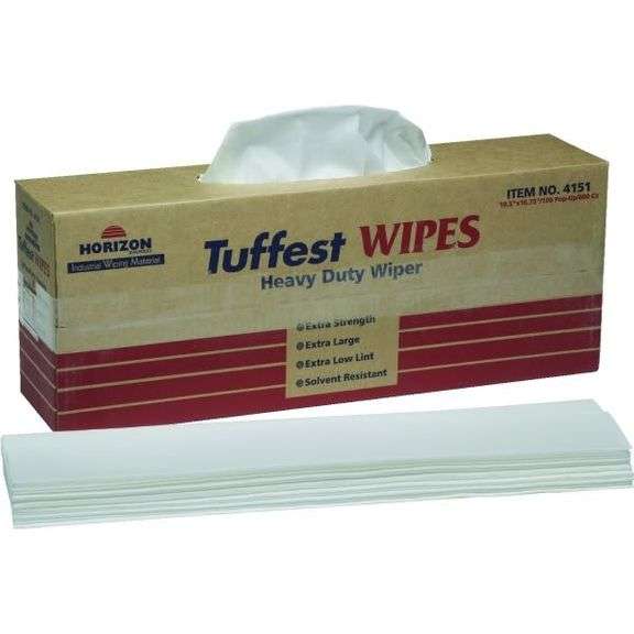 Horizon Tuffest Wipes - Heavy Duty Wiper - Extra Strength Large - Low ...