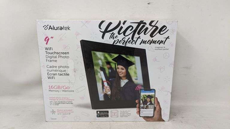 Aluratek 9" WiFi Touchscreen Digital Frame Photo - Dutch Goat