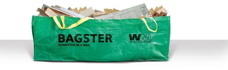Waste Management Bagster Dumpster In A Bag, 8 ft x 4 ft x 2 ft 6 in ...