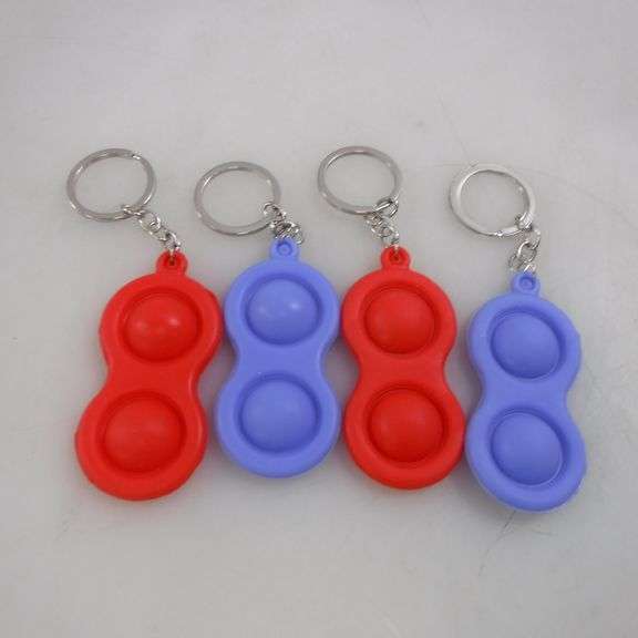 Lot Of 4: Bubble Wrap Pop Fidget Keychains (See Pics For Colors ...