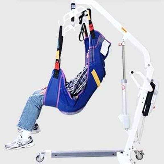 Invacare Blue Fabric Full Body Medical Sling - Dutch Goat