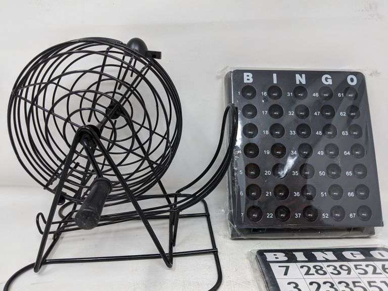 Bingo Set - Comes With Numbered Balls Up To 75, 18 Reusable Bingo Cards ...