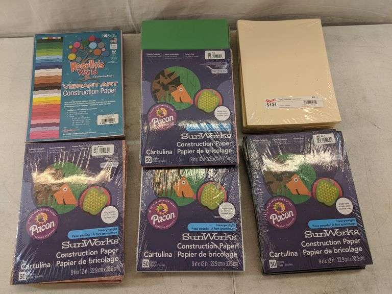 Assortment of 28 Construction Paper Packs - Assorted Colors - Dutch Goat