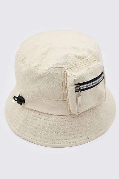 BoohooMan Beige Bucket Hat With Toggle Detail - Dutch Goat