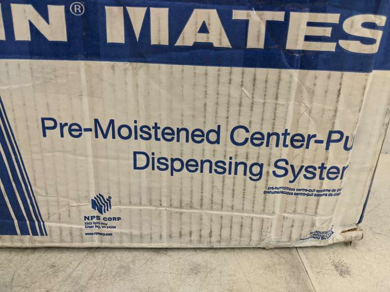 Case of 2 Merfin Mates Pre-Moistened Centerpull Dispensing System Wipes ...