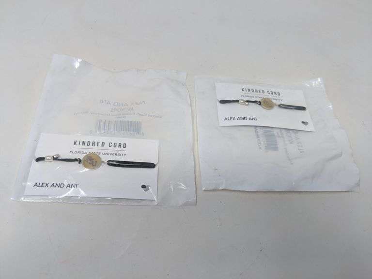 Lot of 2 Alex & Ani Kindred Cord FSU Bracelets - Dutch Goat