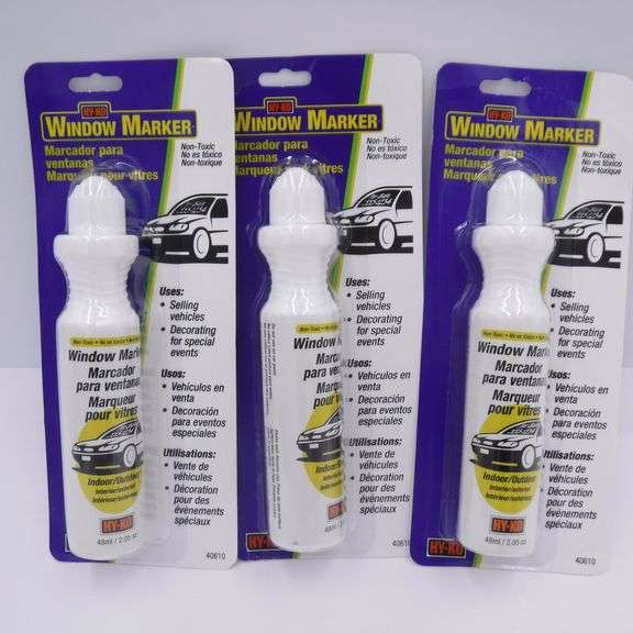 Lot Of 3: Window Marker, Non Toxic White Marker, Each 2.05oz - Dutch Goat