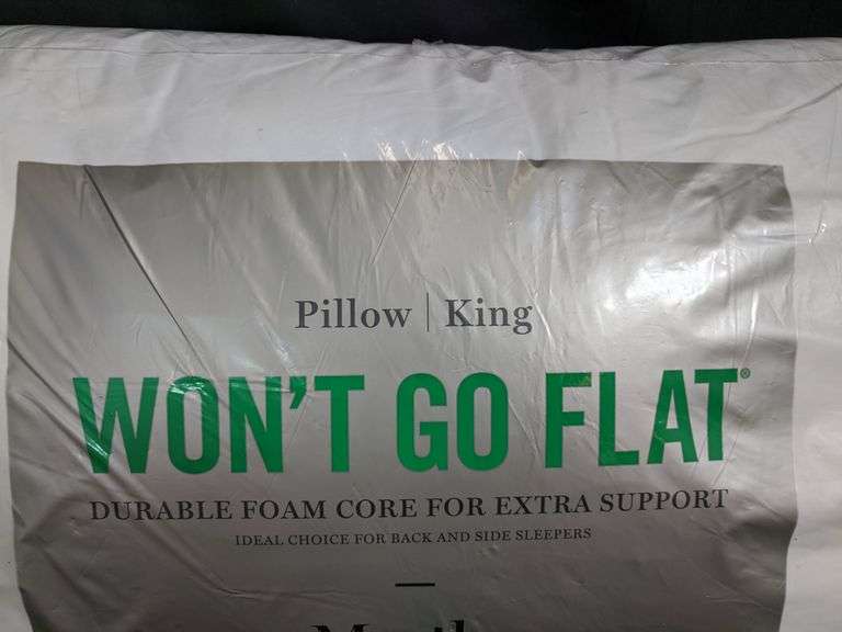 Martha Stewart Won't Go Flat Durable Foam Core Pillow for Back and Side ...