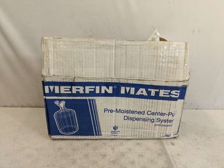 Case of 2 Merfin Mates Pre-Moistened Centerpull Dispensing System Wipes ...