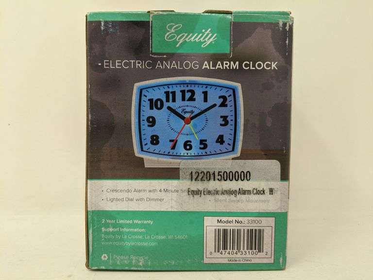 Equity Electric Analog Alarm Clock - Dutch Goat