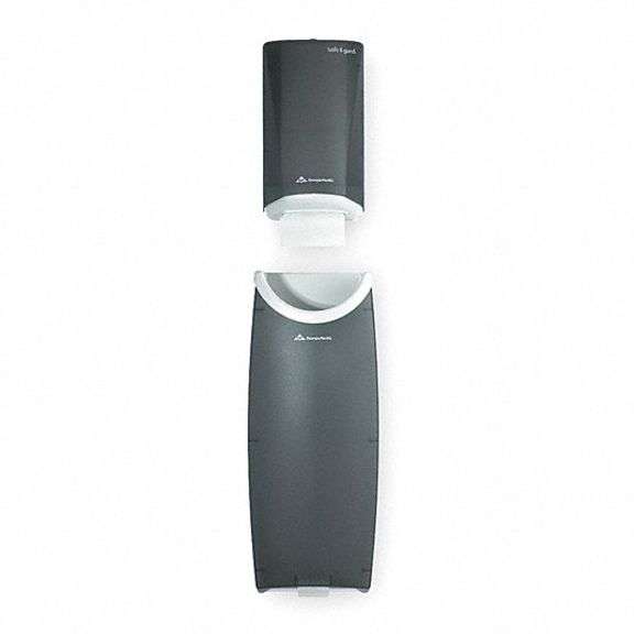 Door Tissue Dispenser with Receptacle - Translucent Smoke Color - Dutch ...