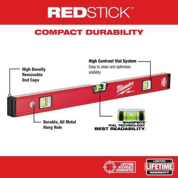 Milwaukee Red Stick 48" Magnetic I-Beam Level - Dutch Goat