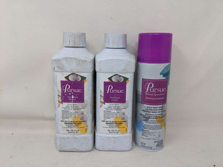 Assortment of 3 Pursue Disinfectant Cleaners - Dutch Goat