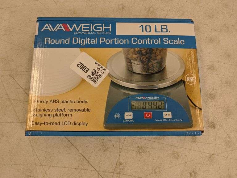 Ava Weight Commercial Round Digital Portion Control Scale - up to 10 ...