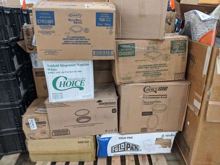 Pallet of Disposable To-Go/Storage Containers - Dutch Goat