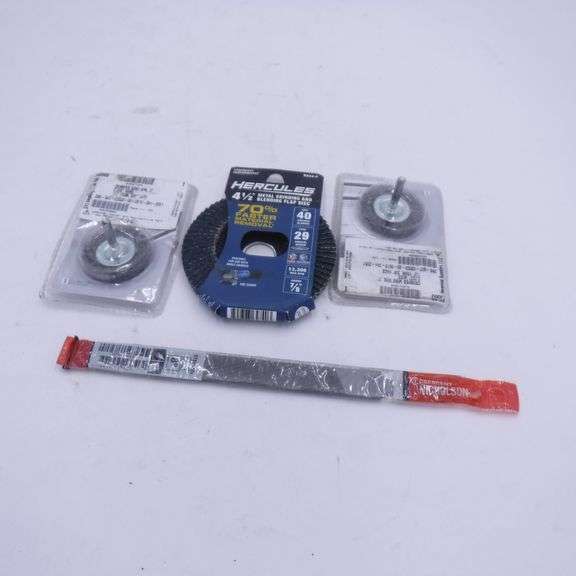 Assortment of Tools Including: 2 Norton Crimped Wire Wheel 2 ...