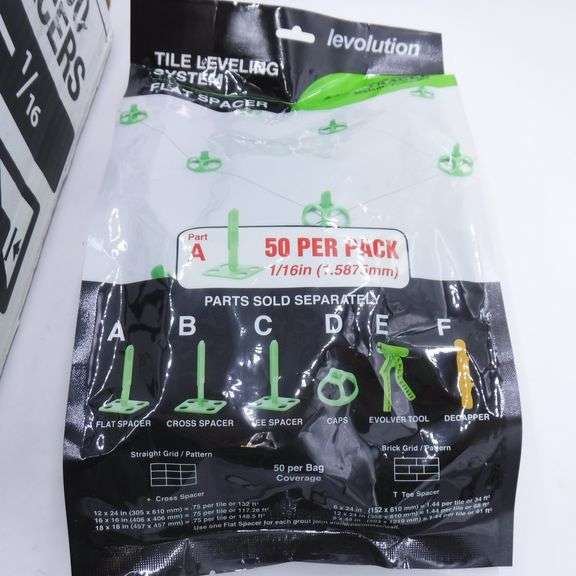 Miracle Sealants Levolution Tile Spacer & Level System, Flat Style Part ...