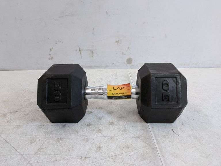 Cap Coated Dumbbell - 30 lbs - Dutch Goat