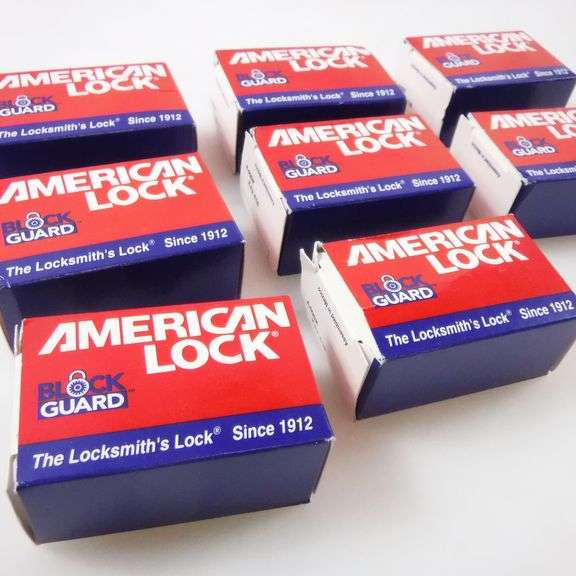 Lot Of 8: American Lock 1" Blue Combination Padlocks - Dutch Goat