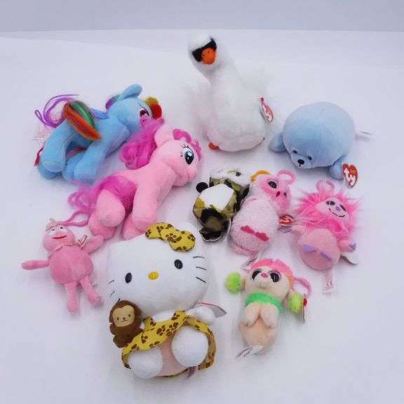 Assortment Of TY Stuffed Animals: Assorted Animals, Colors, Sizes ...