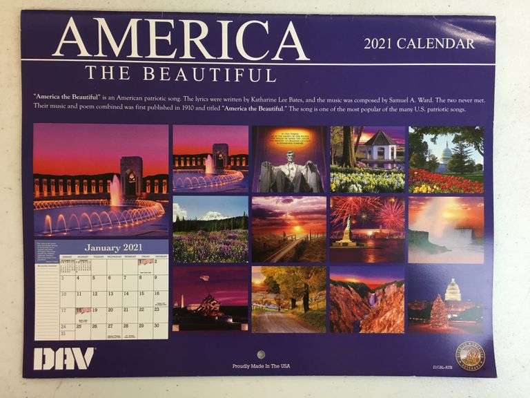 Lot of 82 2021 America The Beautiful Calendars - Dutch Goat