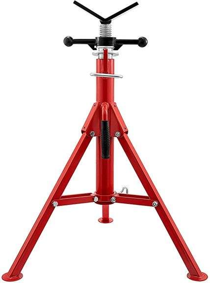 1.5 Ton Heavy Duty Jack Stand With Vee Head And Fold- Up Legs - Dutch Goat