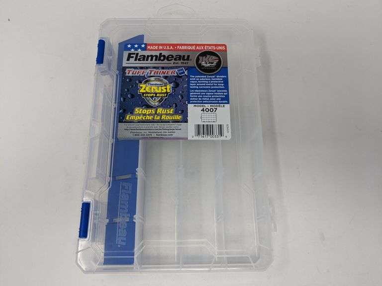 Lot of 3 Flambeau Tuff Tainer Compartment Box, Clear - Dutch Goat