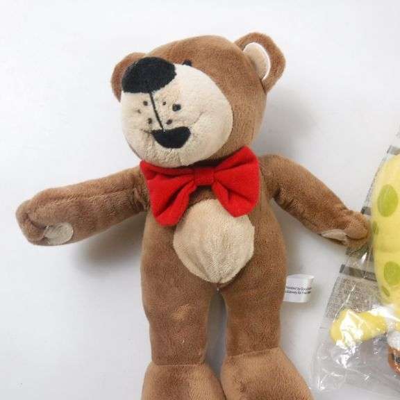 Assortment of Stuffed Animals 10". Teddy Bear, Spongebob, And Patrick ...