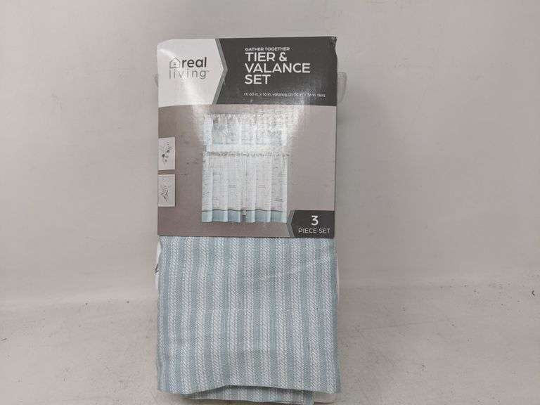 Real Living Tier & Valance Set 3 Piece Set - Dutch Goat