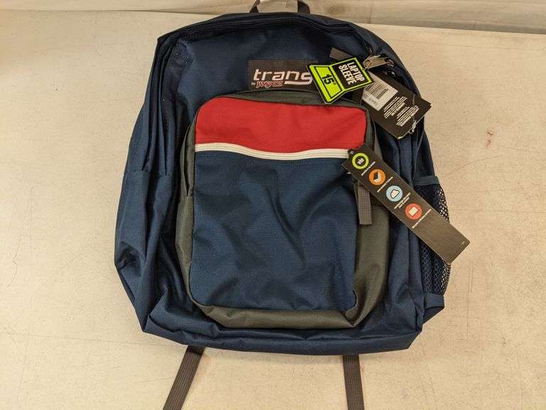 Trans Jansport Red, Blue Backpack 15" Laptop Sleeve - Dutch Goat