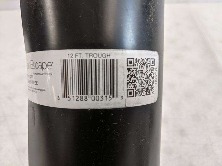 Trex Rain Escape Deck Drainage System - Black, 12 ft. Trough - Dutch Goat