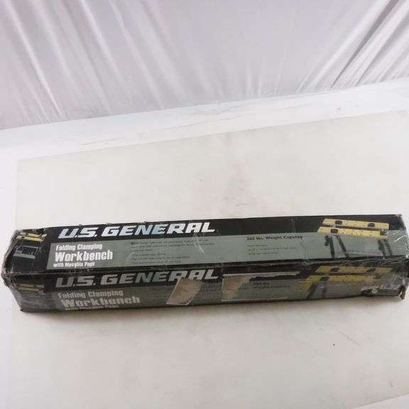 U.S. General Folding Clamping Workbench with Moveable Pegs - Dutch Goat