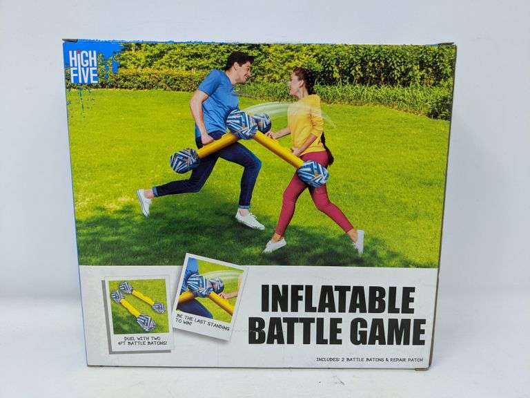 High Five Inflatable Battle Game Includes 2 Battle Batons and Repair ...