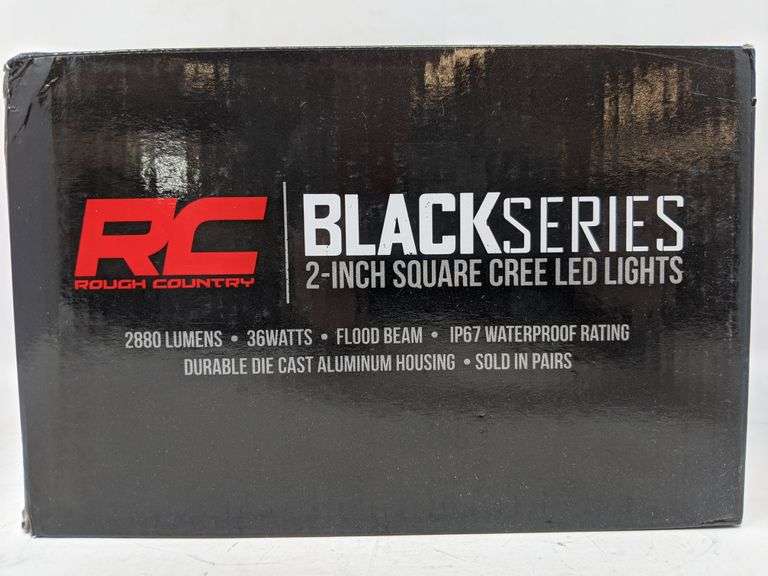 Rough Country Black Series 2" Square Cree Spot LED Lights - Dutch Goat