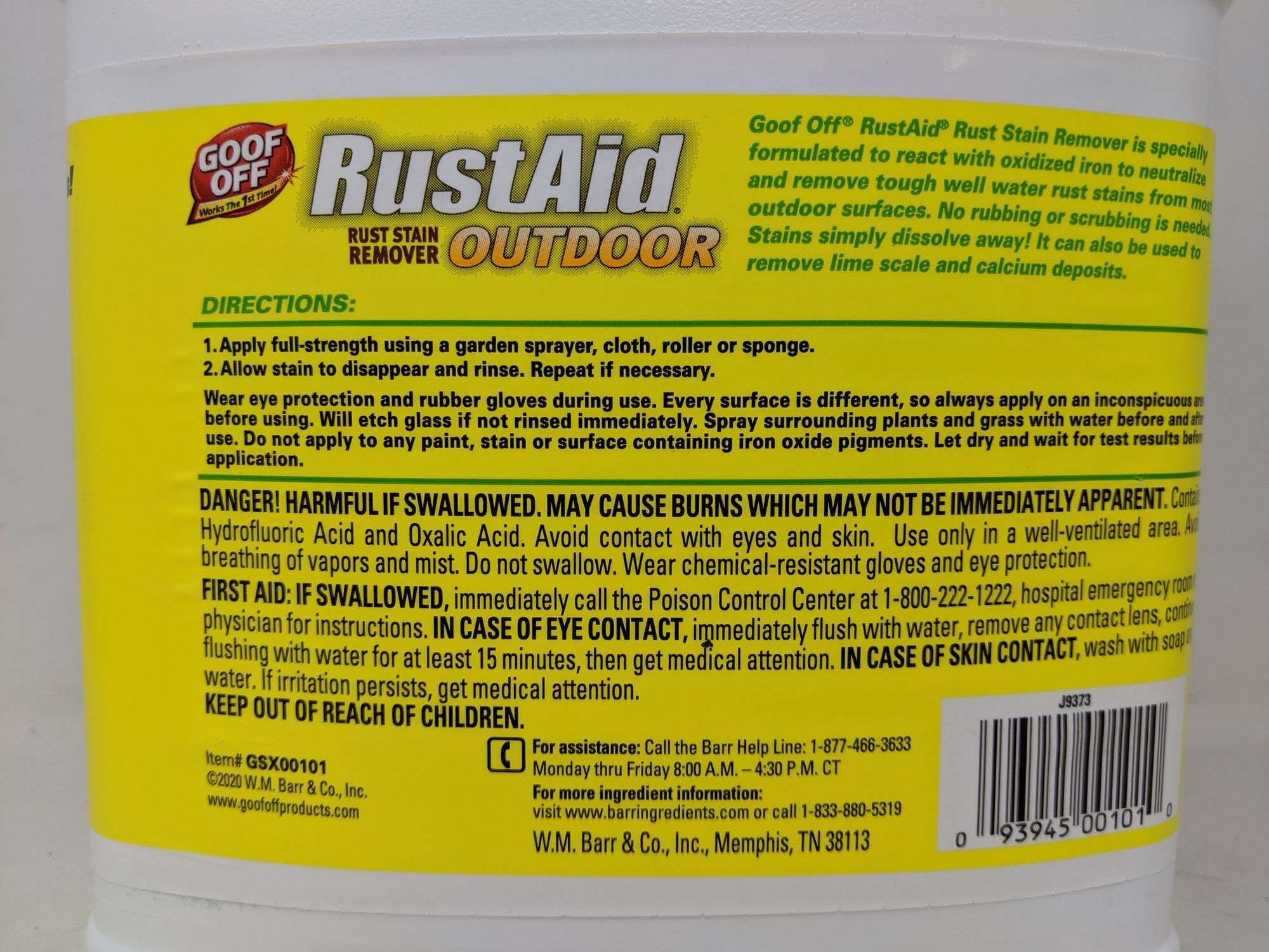 Goof Off Rust Stain Remover