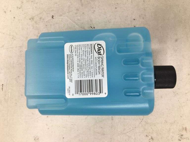 Lot of 6 Bottles of Dial Spring Water Body Wash - 15 OZ Each - Dutch Goat