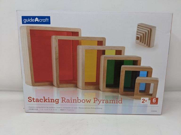 Guide Craft Stacking Rainbow Pyramid 6 Pieces - Dutch Goat