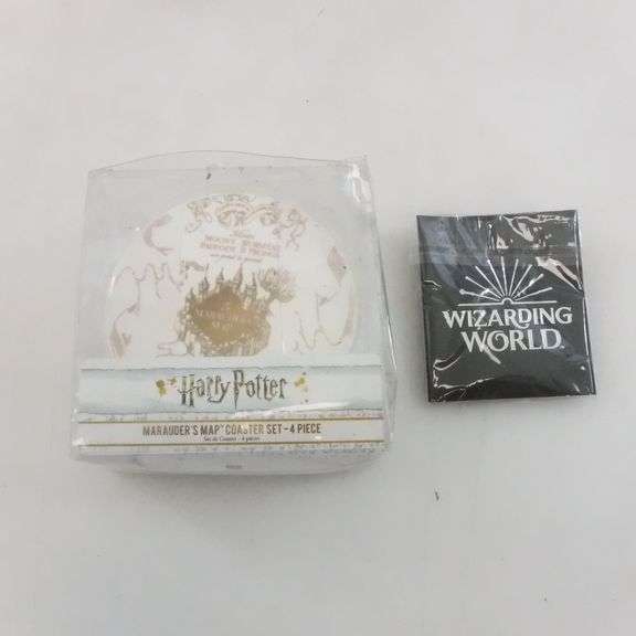 Assortment Of Harry Potter Items: HP Marauder's Map Coaster Set- 4 ...
