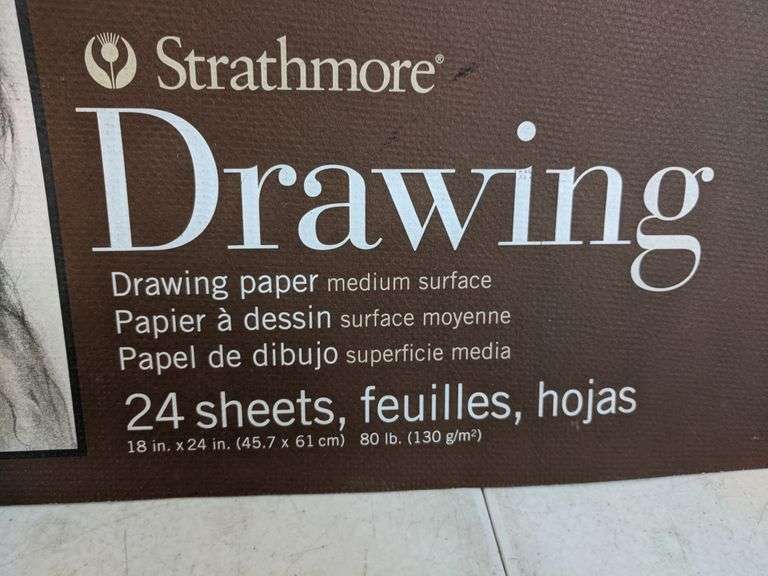 Strathmore Drawing Paper - Medium Surface, 24 Sheets - 18" x 24 ...