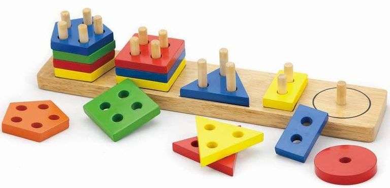 Viga - Geometric Block Sorter - Dutch Goat