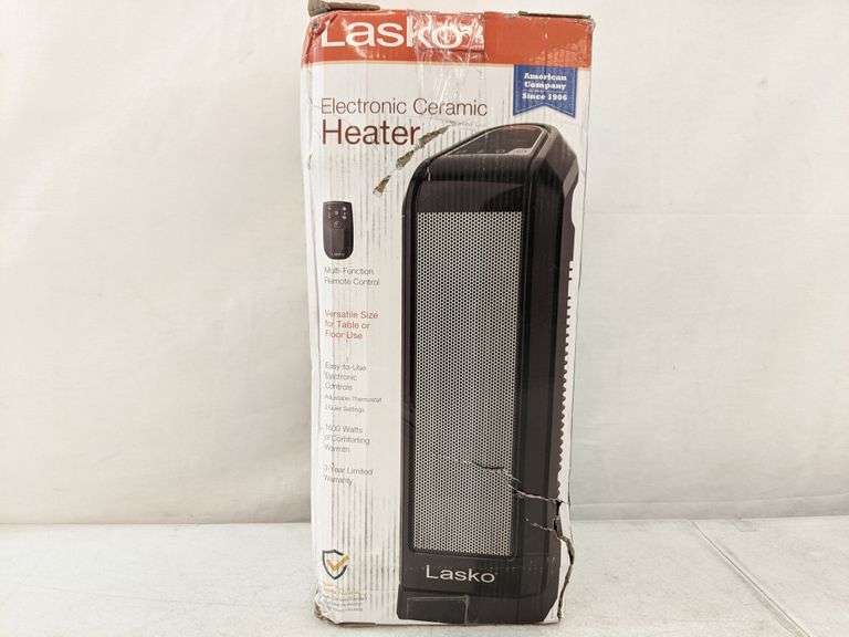 Lasko Electric Ceramic Heater Multi-Function Remote Control 1500 Watts ...