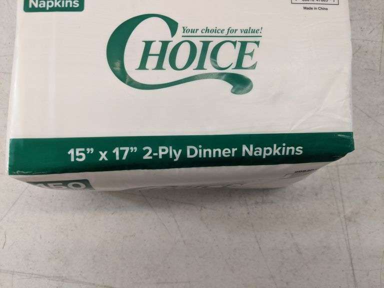 Choice Dinner Napkins - 150 Napkins Each 15 In x 1 In - Dutch Goat