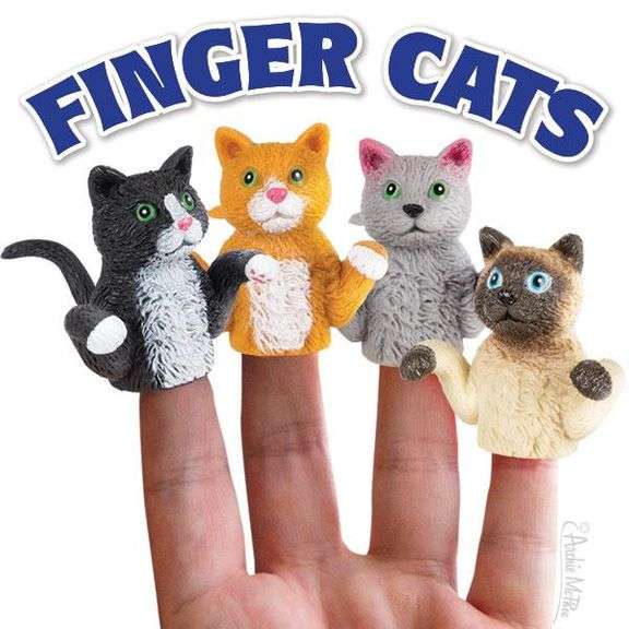 Box Of 23: Archie McPhee Finger Cats - Assorted Breeds - Dutch Goat