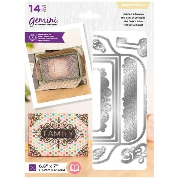 Gemini Papercraft Die 14pc Mini Card And Envelope - Dutch Goat