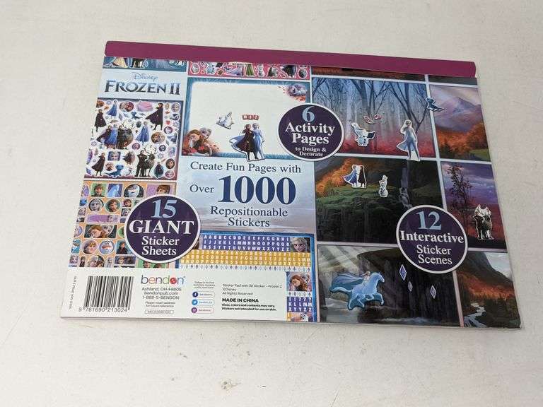 Disney Frozen 2 Sticker Activity Pad - Over 1000 Stickers, 12 Play ...