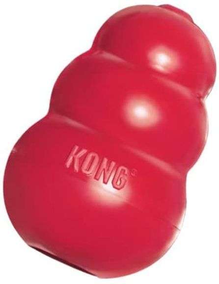 Kong- Classic Dog Toy, Durable Natural Rubber- Fun To Chew, Chase And ...